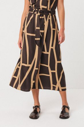 SKFK Damen vegan Rock Udane Braun