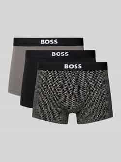 HUGO BOSS Trunks aus Bio-Baumwoll-Mix Modell TRUNK 3P ONE im 3er-Pack