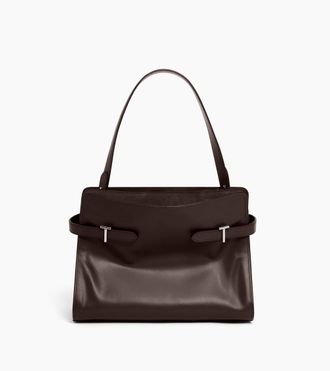 Le Tanneur Sac port&eacute; &eacute;paule grand mod&egrave;le Emie en cuir lisse et nubuck