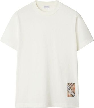 Burberry Check-patch Cotton T-shirt