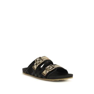 Burberry Mens Multicolor Rubber Flat Sandals