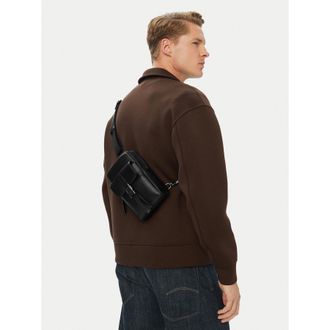 Calvin Klein Umh&auml;ngetasche Calvin Klein Emblem Hw Sling LV04D3507G Schwarz