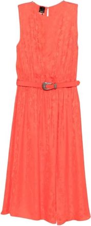Pinko Pinko, Femme, Robes, Orange, Taille: 34 FR Caserta Midi Dress