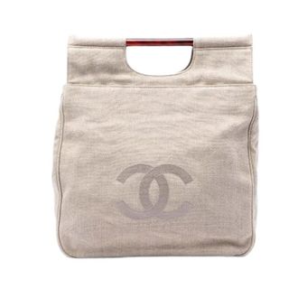 Chanel Pre-owned Canvas Tote Bag - - Pre-owned - Damen - Beige - ONE SIZE