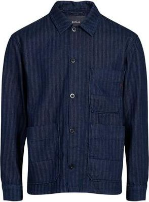 Replay Veste &agrave; rayures en denim de coton