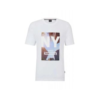 HUGO BOSS Boss - Oberteile > T-Shirts - - Tops - Herren - Wei&szlig; - S