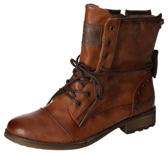 Mustang Jeans Damen Stiefelette, Cognac, 45 EU