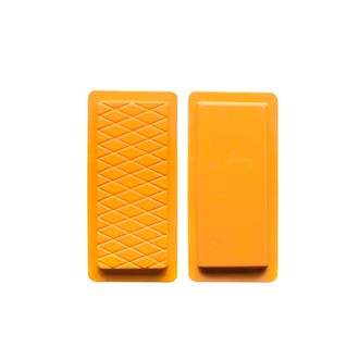Ibili Set 2 MOLDES TURRON LISO+ROMBOS, Orange