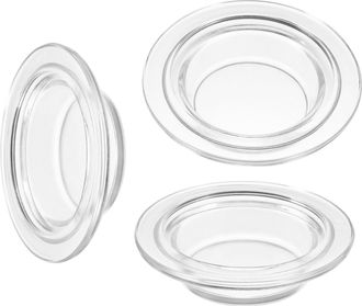 BESPORTBLE SHINEOFI 3 St&uuml;ck Ersatzglas Tablett f&uuml;r Wachsw&auml;rmer Auslaufsichere Runde Duft&ouml;l Schale Kompatibel mit Wachsschmelzern Wiederverwendbar Leicht zu Reini