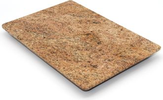 Generic Schneidebrett aus Stein - Servierplatte - K&uuml;chenbrett - Steinplatte - Untersetzer - 2 Gr&ouml;&szlig;en (Kashmir Gold Gl&auml;nzend, 30L x 20B)