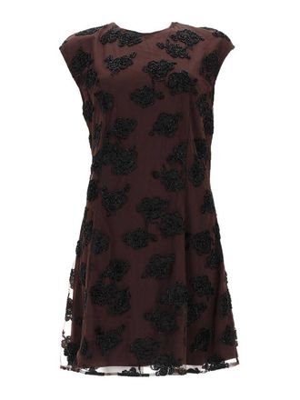 Rotate Robe Courte - Marron