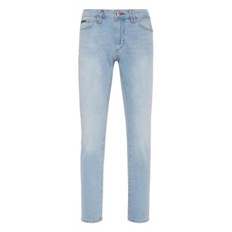 Philipp Plein Homme, Jeans, Bleu, Taille: W40 Jeans Slim Fit
