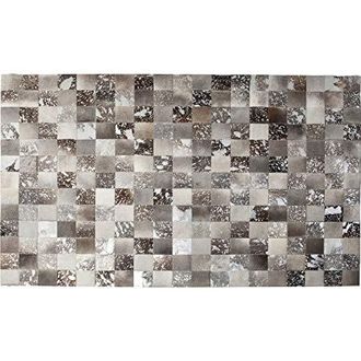 Kare Design Design Teppich Cosmo Grey Fur, 200x300 cm, Kuhfellteppich, Patchworkteppich, moderner Teppich, Kolonial Teppich, (H/B/T) 1x200x300cm