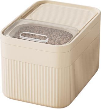 Generic Hundefutterspeicherbehälter-Haustiernahrungsträgerbox, Feuchte Lagerung Von Food Food | Kibblehalterbehälter Mit Messbecher, Kompakte Fütterungsversor