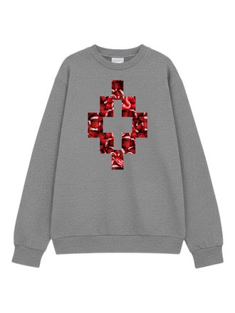 Marcelo Burlon Sweatshirt mit Rundhalsausschnitt - Grau