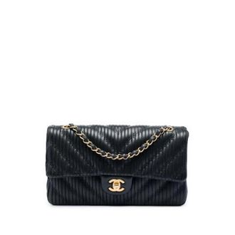 Chanel Pre-owned Pleated Shoulder Bag - - Pre-owned - Damen - Schwarzk - ONE SIZE
