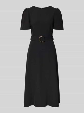 Rinascimento Cocktailkleid mit G&uuml;rtel und Rundhalsausschnitt