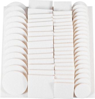 NUOBESTY 80 Stück Filz Möbelschutzpads Selbstklebend 3mm Beige rutschfeste Möbelgleiter Für Tisch Und Stuhlbeine Schutz Für Möbeloberflächen