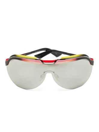 Dior lunettes de soleil &agrave; monture couvrante - Noir