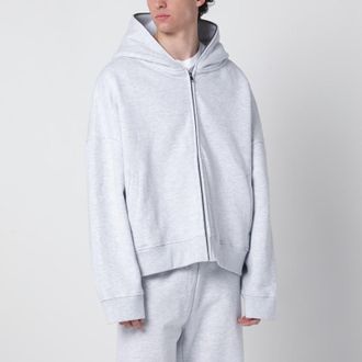 Entire studios Grey cotton zip-up hoodie