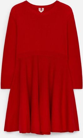 Arket Strickkleid Aus Baumwolle Und Wolle -Rot