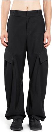 Jiyong Kim Homme, Pantalons, Noir, Taille: L Pantalon Bord Brut Courb&eacute;
