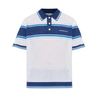 Casablanca Polo en maille &agrave; rayures - Homme - Tops - Multicolore - Taille: S