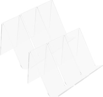 NUOBESTY 6 St&uuml;ck Acryl Schuhst&auml;nder Transparent f&uuml;r Schuhe Sandalen und Sneakerhalter Schuhpr&auml;sentation Im Einzelhandel Leicht und Stabil