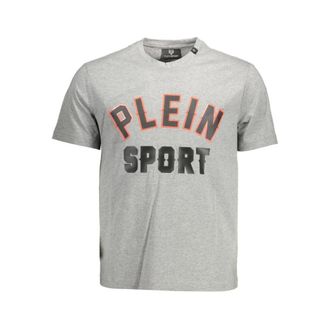 Plein Sport Kurz&auml;rmeliges Baumwoll-T-Shirt - - Sport - Herren - Grau - M
