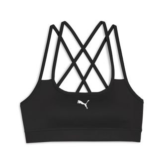 Puma MOVE Strappy BH f&uuml;r geringe Belastung Damen, Kleidung, Schwarz, 3XL