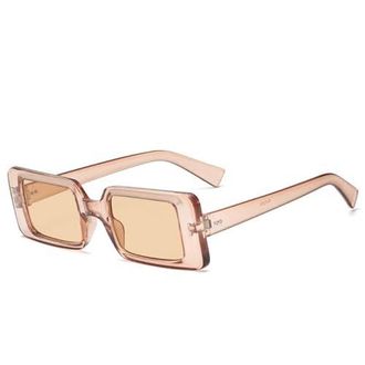 Generic Lunettes De Soleil Carr&eacute;es &Agrave; Petite Monture For Homme, Id&eacute;ales For Les Vacances Et La Conduite En Ext&eacute;rieur(Orange)