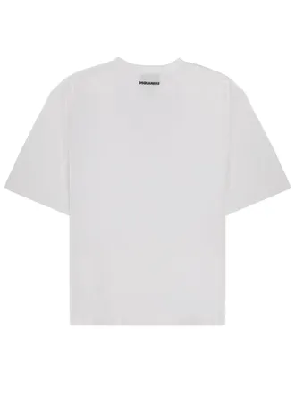Dsquared2 Loose Fit Cotton T-Shirt - White
