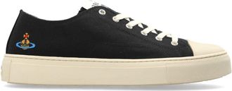 Vivienne Westwood Homme, Chaussures, Noir, Taille: 42 EU Plimsoll Low Baskets