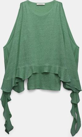Dorothee Schumacher Top aus Hanf mit Volants