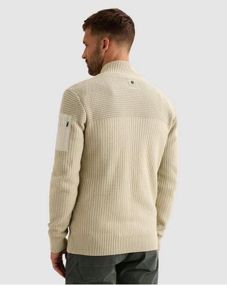 PME Legend Cardigan mit markanter Struktur, Baumwolle, Regular Fit