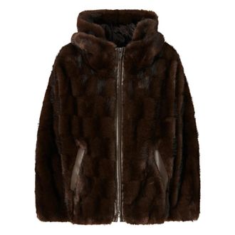 Pinko Cadetia Cappa Aspen Aspetto - - Jackets - Damen - Braun - L