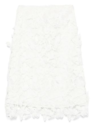 SIMKHAI jupe Ambrosia à coupe mi-longue - Blanc