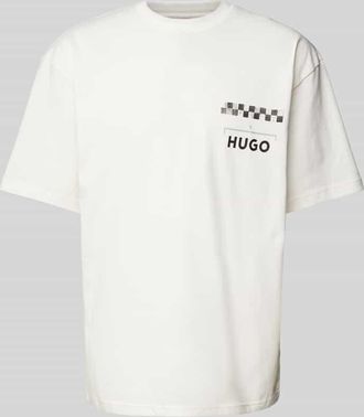 HUGO BOSS T-Shirt mit Label-Print Modell Drallie