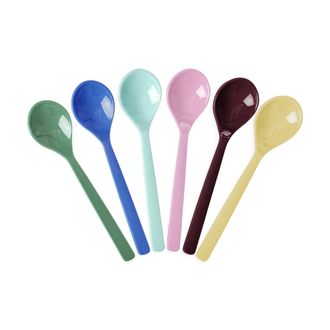 Rice Melamin Teel&ouml;ffel Teaspoons - Show Your True Colors - 6er Set mehrfarbig