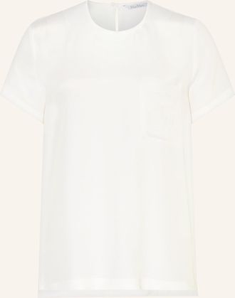 Max Mara Blusenshirt Pagano Aus Seide weiss