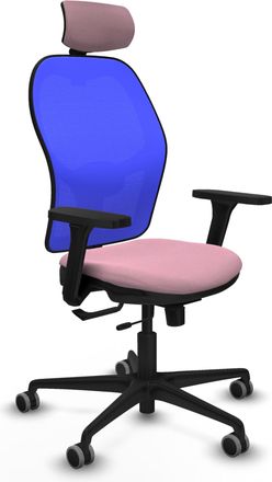 Piqueras y Crespo Ergonomischer Lumbalstuhl Jorquera mit 3D-Armlehnen und Kopfteil, h&ouml;henverstellbar und neigbar. Ausgestattet mit Syncro/Traslack und injiziertem Schau