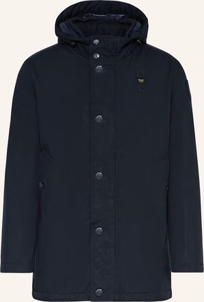 Blauer Daunenparka Chester Mit Abnehmbarer Kapuze blau