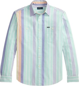 Polo Ralph Lauren Hemd mit Streifendetail - Gr&uuml;n