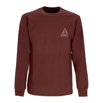 HUF Dreieck Langarmshirt Aubergine - - Tops - Herren - Lila - XL