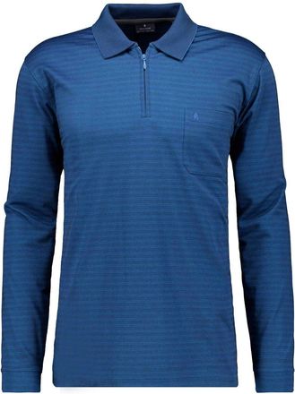 Ragman Herren Softknit-Polo Fineliner mit Reissverschluss Dunkelblau-793, XXL