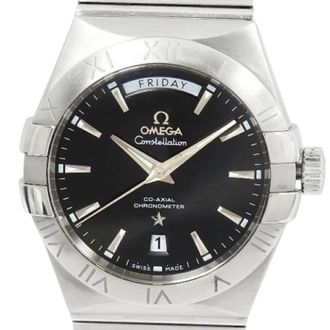 Omega Pre-owned Rostfreier Stahl watches - - Pre-owned - Herren - Schwarzk - ONE SIZE