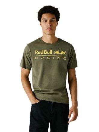 Pepe Jeans London Red Bull Racing X Pepe Jeans Herren Team Logo Tee T-Shirt, Gr&uuml;n (Milit&auml;rgr&uuml;n), XXL