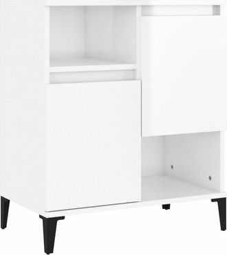 vidaXL Buffet Blanc brillant 60x35x70 cm Bois ding&eacute;nierie Vidaxl