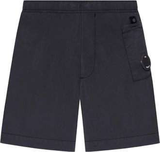 C.P. Company C.p. Company, Homme, Shorts, Noir, Taille: 3XL Short cargo avec d&eacute;tail de lentille