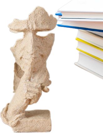 Generic is Gold Figur - Denkerstatuen, Abstrakte Kunst | Thinker Statue, Denker-Skulptur, Abstrakte Kunstharz-Statuen - Kreative Silent Men Face Figur, Home D